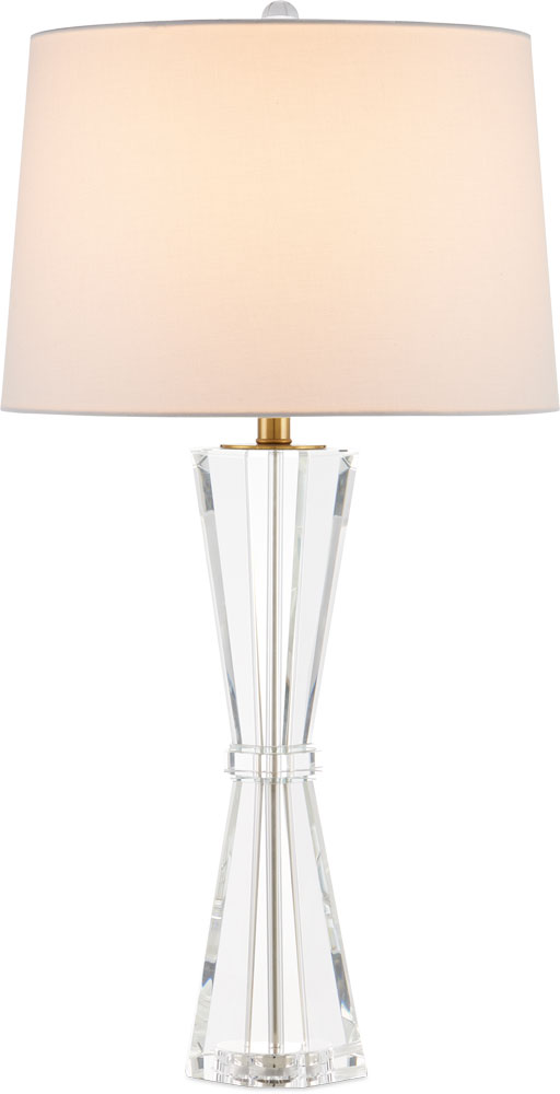 Currey & Company 6000-0972 Duveen Contemporary Clear / Polished Brass ...