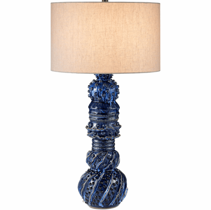 Currey & Company 6000-0995 Undersea Contemporary Dark Blue Reactive ...