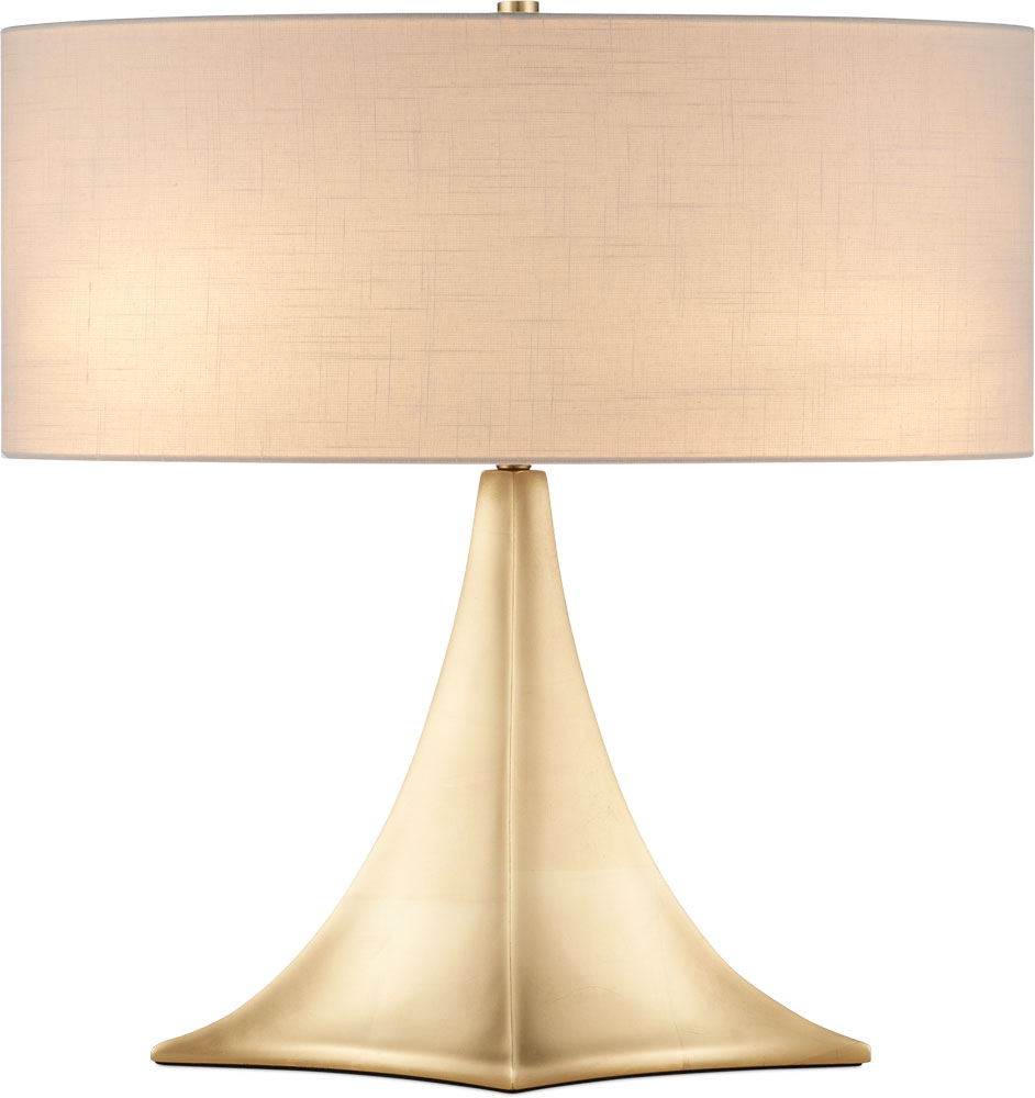 Currey & Company 6000-1043 Cassia Modern Gold Leaf Lighting Table Lamp ...