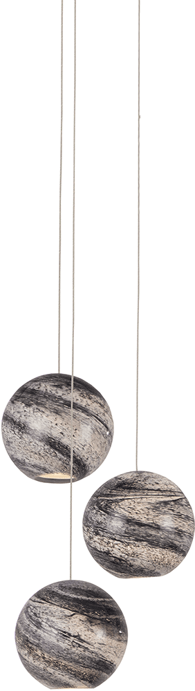 Currey & Company 9000-1006 Palatino Modern Blue Marbeled / Silver Multi ...