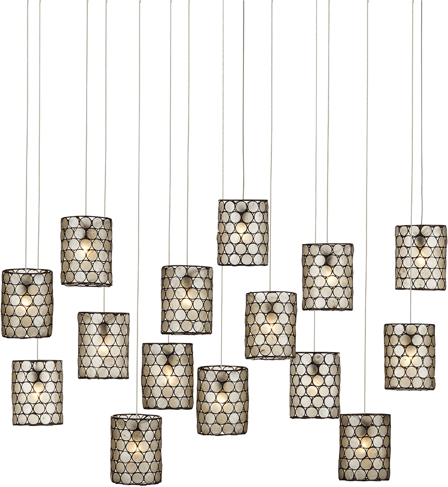 Currey & Company 9000-1051 Regatta Contemporary Cupertino / Silver ...