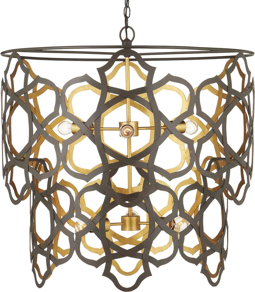 Currey & Company 9000-1106 Mauresque Modern Bronze Gold / Contemporary ...