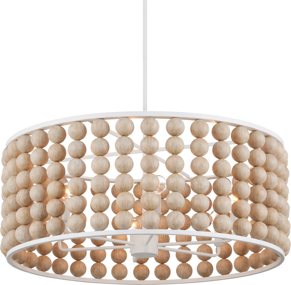 Currey & Company 9000-1139 Holcroft Modern Sandstone / Sugar White Drum ...