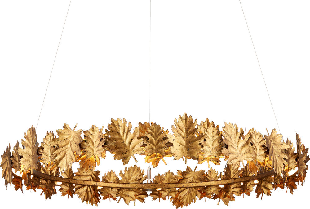 Currey & Company 9000-1145 English Contemporary Gold Leaf LED Drop ...