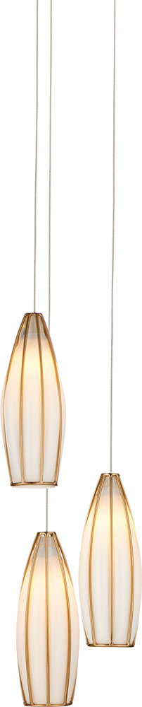 Currey & Company 9000-1186 Parish Contemporary White / Antique Brass ...