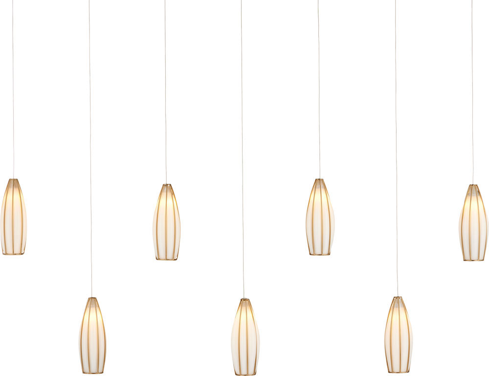 Currey & Company 9000-1192 Parish Modern White / Antique Brass / Silver ...