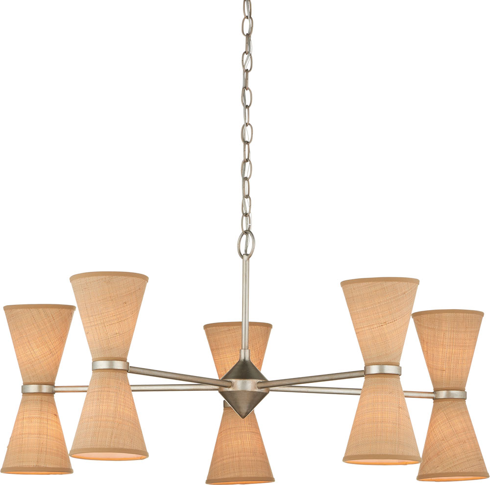 Currey & Company 9000-1218 Pennyworth Contemporary Silver Leaf ...