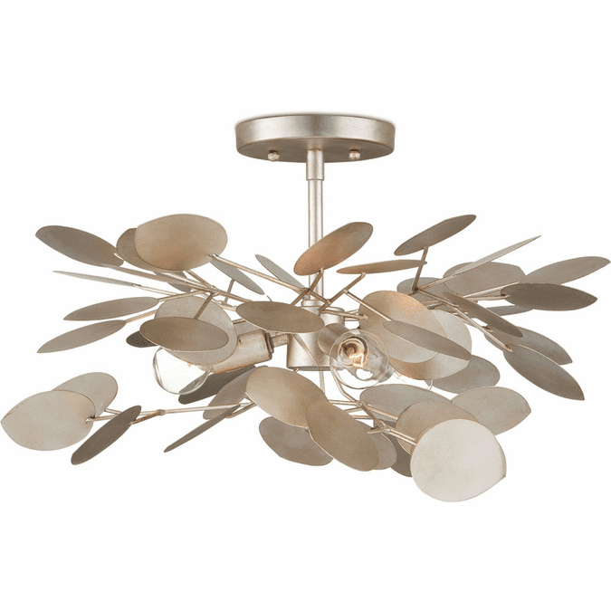Currey & Company 9000-1259 Lunaria Contemporary Contemporary Silver ...