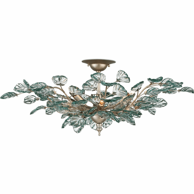 Currey & Company 9000-1260 Baobab Modern Contemporary Silver Leaf ...