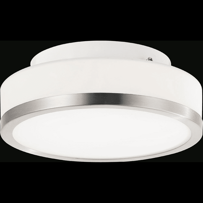 CWI 5479C8SN-R Frosted Modern Satin Nickel 8" Flush Ceiling Light ...