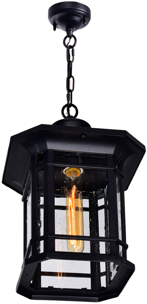 CWI Lighting 0411P9-1-101 Blackburn Traditional Black Exterior Hanging ...