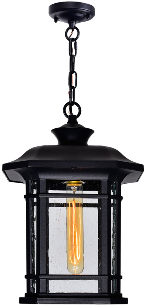 CWI Lighting 0411P9-1-101 Blackburn Traditional Black Exterior Hanging ...