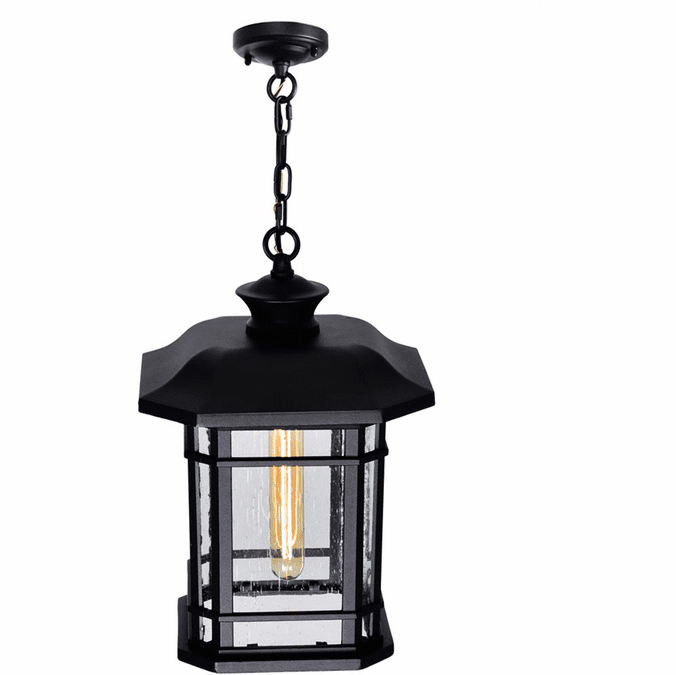CWI Lighting 0411P9-1-101 Blackburn Traditional Black Exterior Hanging ...