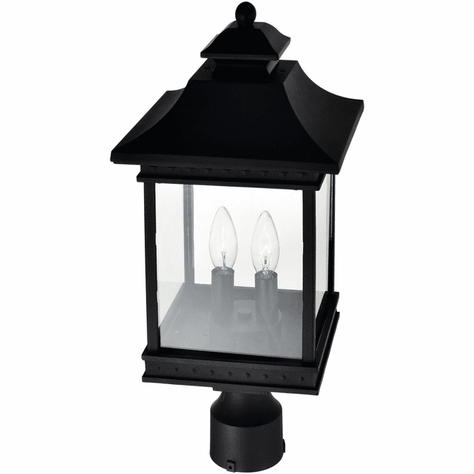 CWI Lighting 0416PT9-2-101 Cleveland Black Exterior Post Lighting ...