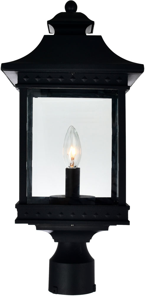 CWI Lighting 0416PT9-2-101 Cleveland Black Exterior Post Lighting ...