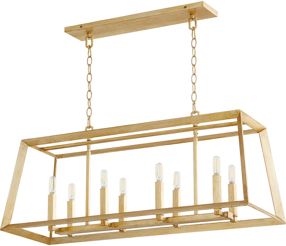 Cyan 10382 Hyperion Modern Aged Silver Leaf Kitchen Island Light ...