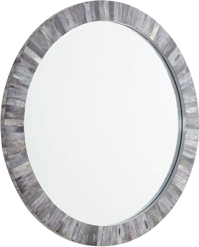 Cyan Design 11443 Nautilus Contemporary Grey Bone and Mirrored Glass ...