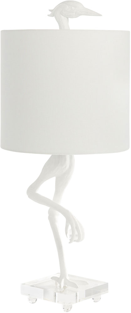 Cyan Design 11460 Ibis Contemporary White Table Lighting - CYN-11460