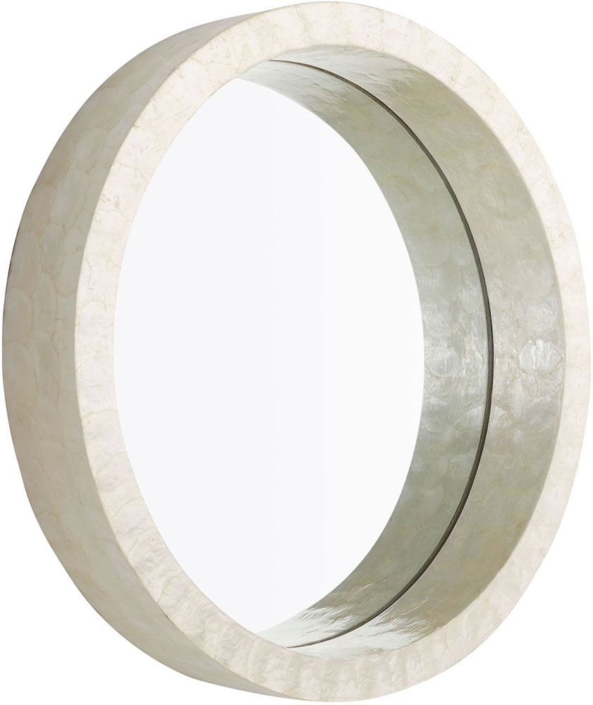 Cyan Design 11591 Triton Modern White Wall Mounted Mirror - CYN-11591