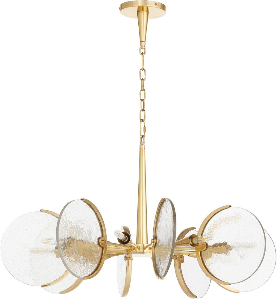 Cyan Design 11724 Alton Contemporary Aged Brass Chandelier Lighting ...