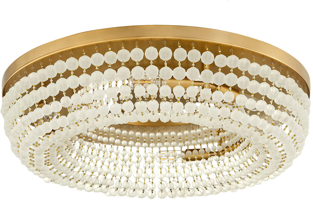 Cyan Design 11942 Ophelia Aged Brass Flush Ceiling Light Fixture - CYN ...