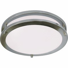 Cyber Tech C35SAT-NS-LED Saturn Nickel Satin LED Oval Flush Mount ...