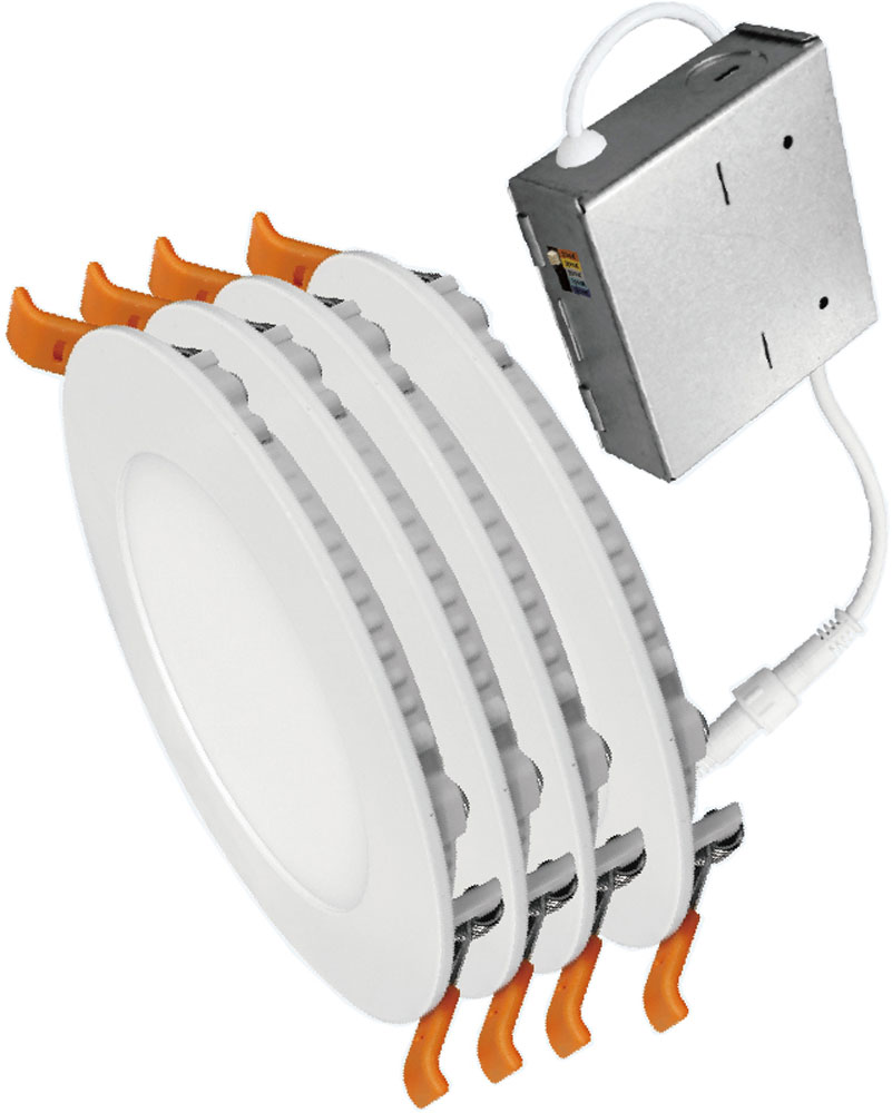 Cyber Tech LC12RT6-NCBX/CCT/4PK White LED Recessed Light Insert - CYB ...