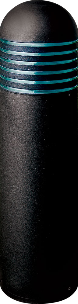 Dabmar D500-B Modern Line Voltage Black Exterior Powder Coated Bollard ...