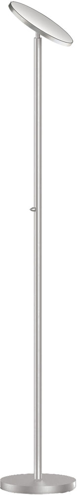 Dainolite 701LEDF-SN Contemporary Satin Chrome LED Lighting Floor Lamp ...
