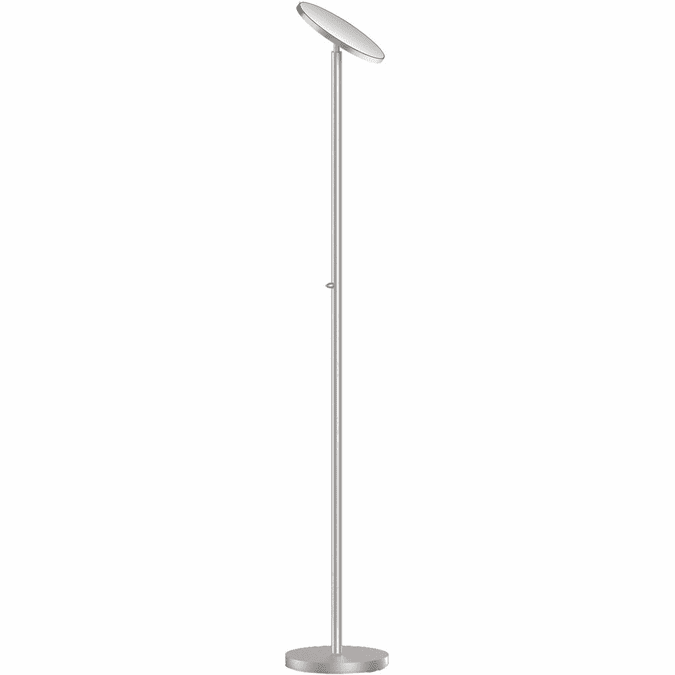 Dainolite 701LEDF-SN Contemporary Satin Chrome LED Lighting Floor Lamp ...