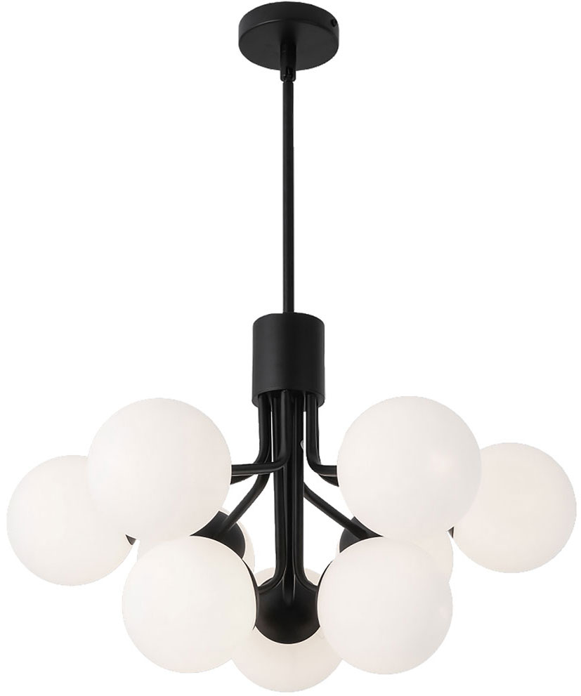 Dainolite AMA-249C-MB Amanda Contemporary Black / White Halogen Mini ...