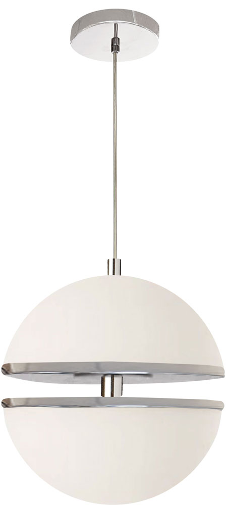 Dainolite AMC-1330LEDP-PC Atomic Contemporary White LED Hanging Light ...
