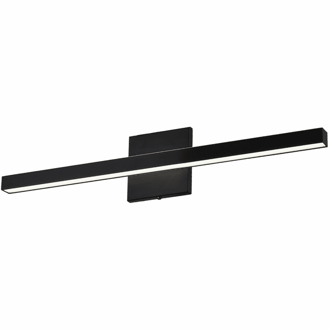 Dainolite ARL-2518LEDW-MB Arandel Modern Black / White LED 24" Vanity ...
