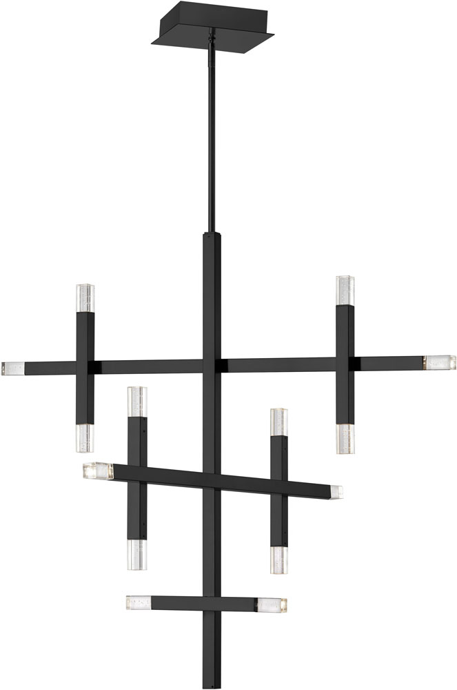 Dainolite FCS-3656C-MB Francesca Contemporary Black / Frosted LED ...