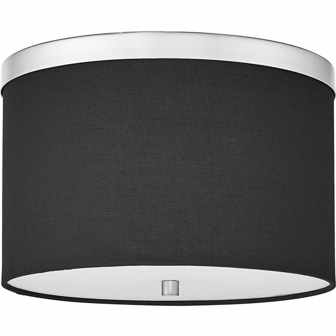 Dainolite FRD-122FH-PC-BK Frederica Contemporary Black Flush Mount ...