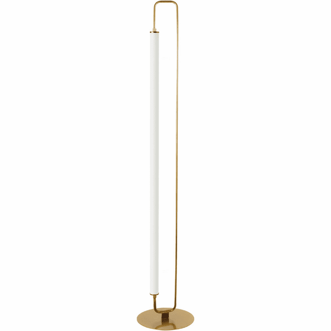 Dainolite FYA-5932LEDF-AGB Freya Modern Aged Brass LED Floor Lamp ...
