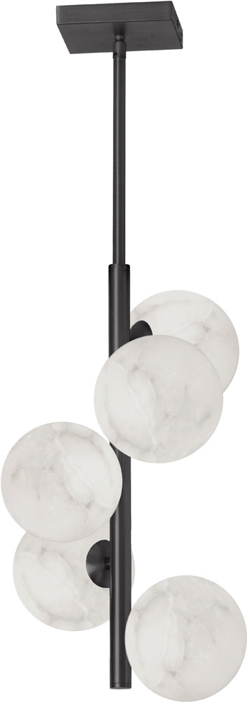 Dainolite GVA-175P-MB Giovanna Modern Matte Black Drop Lighting - DAI-GVA-175P-MB
