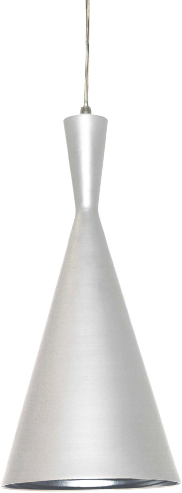 Dainolite HKI-81P-WH Helsinki Modern White / Silver Mini Pendant Light ...