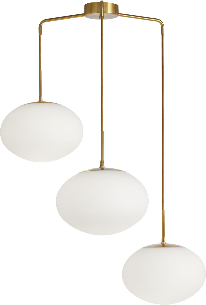 Dainolite RCL-323P-AGB Rachel Contemporary White Multi Pendant Lamp ...