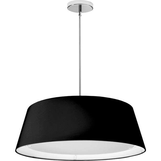 Dainolite TDLED-24LP-BK LED Contemporary Black / Polished Chrome LED ...