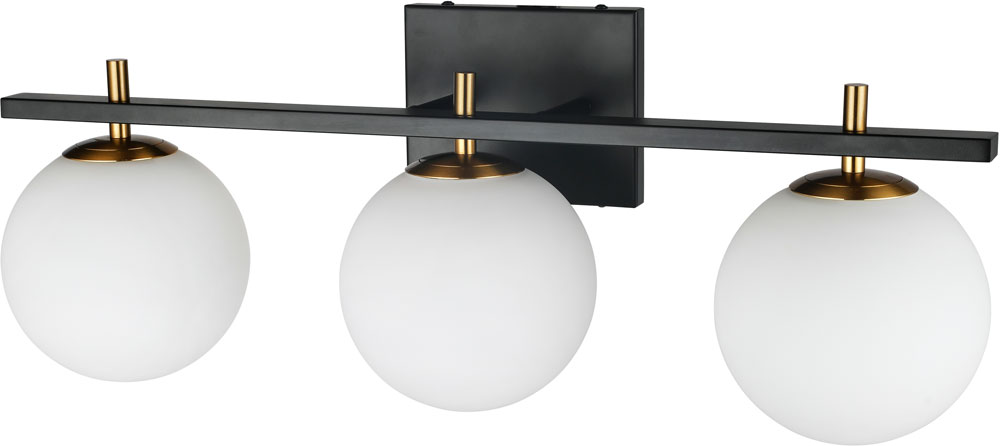 Dainolite VAD-233W-MB-AGB Vivaldi Contemporary Matte Black / White ...