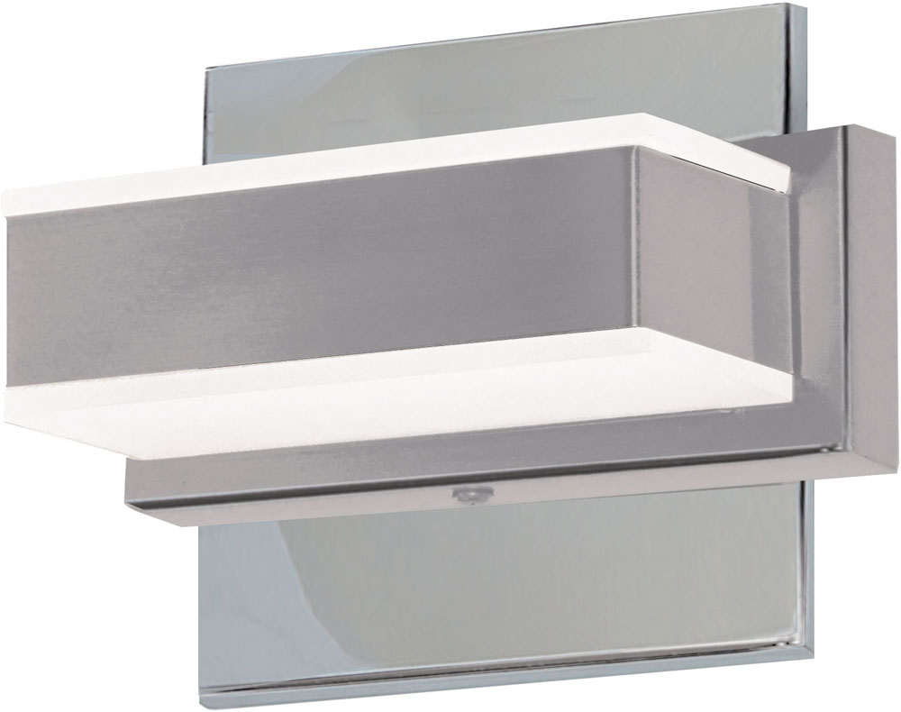 Dainolite VLD-215-1W-PC Viola Modern Polished Chrome / White LED Sconce ...