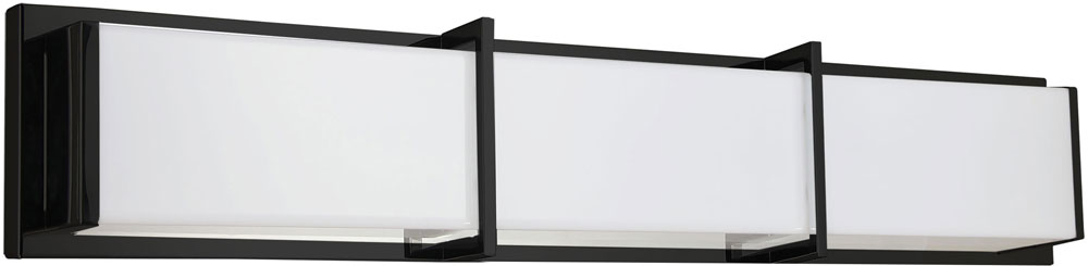 Dainolite VLD-413-MB Winston Modern Black / White LED 24" Bath Light ...