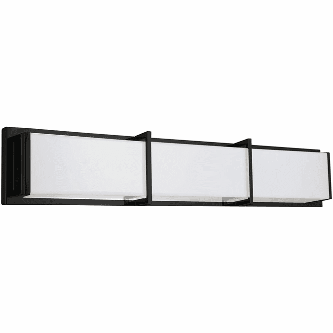Dainolite VLD-413-MB Winston Modern Black / White LED 24" Bath Light ...