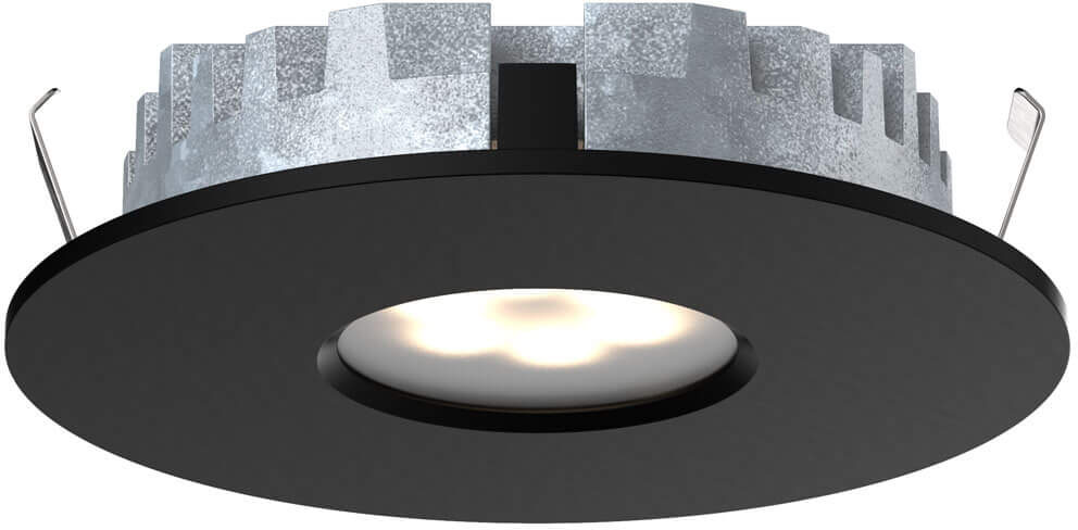 DALS Lighting 4001-CC-BK Super Puck Recessed Modern Black LED Recessed ...