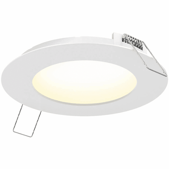 DALS Lighting 5004-CC-WH Modern White LED CCT 4 Inch Round Recessed ...