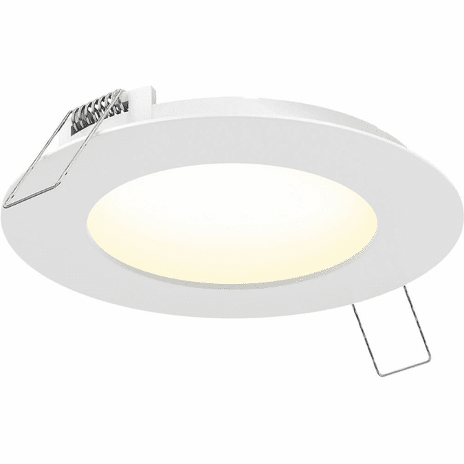 DALS Lighting 5006-CC-WH Contemporary White LED CCT 5 Inch Round ...