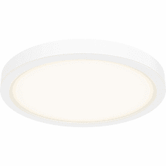 DALS Lighting CFLEDR18-CC-WH Delta Modern White LED 18" Indoor ...