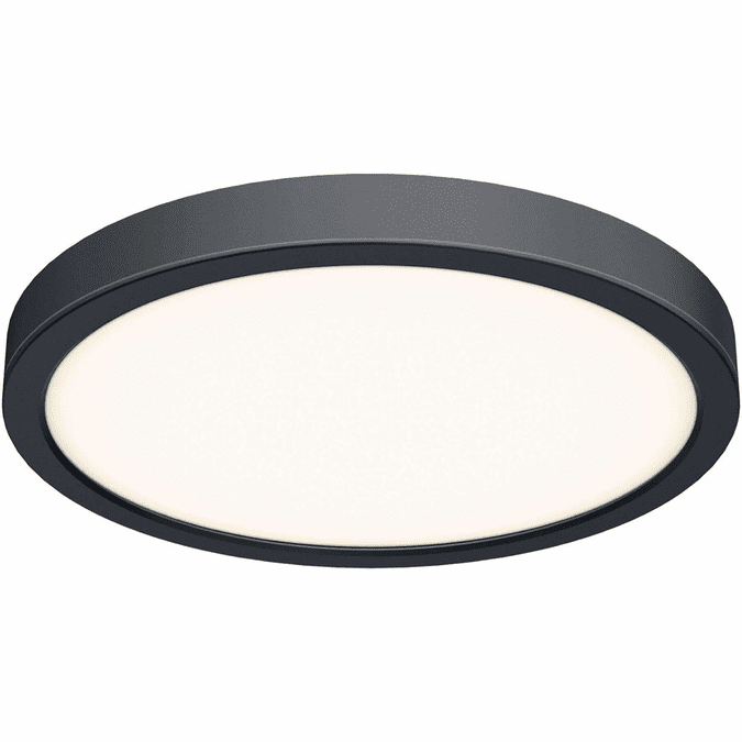 DALS Lighting CFLEDR18-CC-BK Delta Modern Black LED 18" Indoor ...