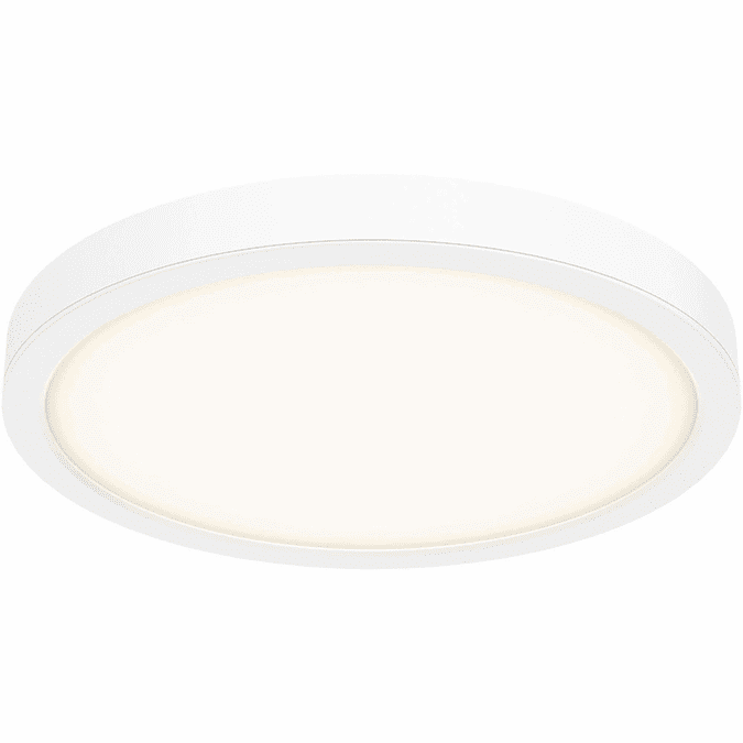 DALS Lighting CFLEDR18-CC-WH Delta Modern White LED 18" Indoor ...
